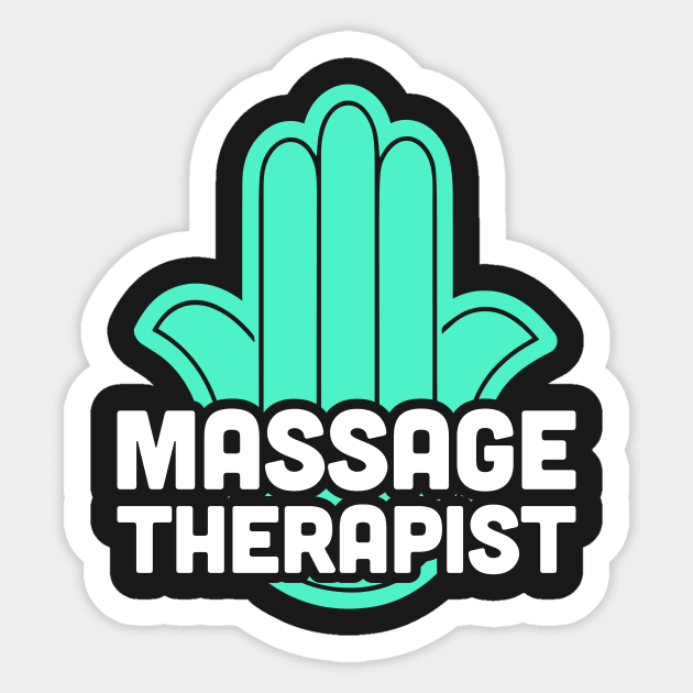 Hamsa Symbol Massage Therapist Massage Sticker Teepublic